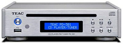 【商品名】ティアック CDプレーヤー/FMチューナー PD-301-X シルバー（中古品）中古品の特性上、外箱,取り扱い説明書等は基本的には付属いたしません。商品として問題があるものではございません、動作確認済みとなります。商品名に【付属、...