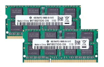 【商品名】PC3-10600(DDR3-1333) SO-DIMM 4GB×2枚組 1.5V 204pin メモリンゴブランドノートPC用メモリ mac&windows対応（中古品）中古品の特性上、外箱,取り扱い説明書等は基本的には付属いた...