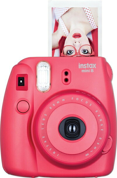 【商品名】FUJIFILM インスタントカメラ チェキ instax mini 8 ラズベリー セルフショットミラー付き INS MINI 8 RASPBERRY MR [並行輸入品]（中古品）中古品の特性上、外箱,取り扱い説明書等は基本的...