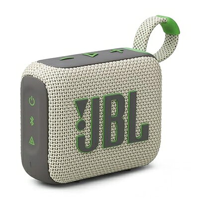 【商品名】JBL GO4 Bluetoothスピーカー USB C充電/IP67防塵防水/アプリ対応/パッシブラジエーター搭載/ポータブル/ウインブルドングリーン JBLGO4SAND（中古品）中古品の特性上、外箱,取り扱い説明書等は基本的...