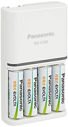 【商品名】パナソニック 単3形 充電式エボルタ 4本付充電器セット K-KJ83MLE40（中古品）中古品の特性上、外箱,取り扱い説明書等は基本的には付属いたしません。商品として問題があるものではございません、動作確認済みとなります。商品名...