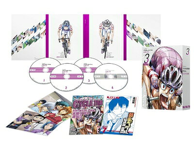 【商品名】弱虫ペダル GLORY LINE　Blu-ray BOX Vol.3(初回生産限定版)（中古品）中古品の特性上【破れ、パッケージの欠け,割れ、レンタル落ち、メモ書き】等がある場合がございます。また、商品名に【付属、特典、○○付き、...