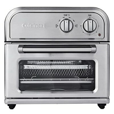【商品名】クイジナート ノンフライ オーブントースター 4枚焼き ノンフライ調理 2ダイヤル レシピブック付き シルバー AFR-25J（中古品）中古品の特性上、外箱,取り扱い説明書等は基本的には付属いたしません。商品として問題があるもので...