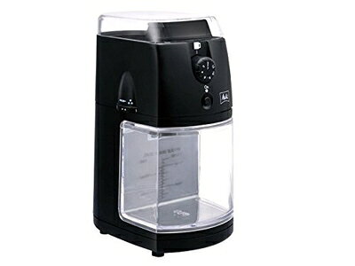 【商品名】メリタ Melitta コーヒー グラインダー コーヒーミル 電動 フラットディスク式 杯数目盛り付き ホッパー 100g、 定格時間 90秒間 パーフェクトタッチII CG-5B ブラック（中古品）中古品の特性上、外箱,取り扱い...