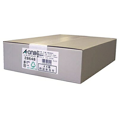【商品名】エーワン ラベルシール レーザー A4 44面 500シート 28648（中古品）中古品の特性上、外箱,取り扱い説明書等は基本的には付属いたしません。商品として問題があるものではございません、使用可能品となります。また、商品名に【...
