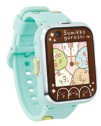 【商品名】すみっコぐらし すみっコスマートウォッチ カメラ ミントグリーン（中古品）中古品の特性上、外箱,取り扱い説明書等は基本的には付属いたしません（付属しているものもございます）。商品として問題があるものではございません、使用可能品とな...