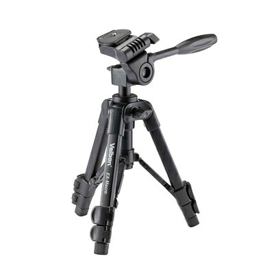 【商品名】Velbon 卓上三脚 EX-Macro 3段 レバーロック 脚径17mm 小型 3Way雲台 クイックシュー対応 アルミ脚 301741（中古品）中古品の特性上、外箱,取り扱い説明書等は基本的には付属いたしません。商品として問題...