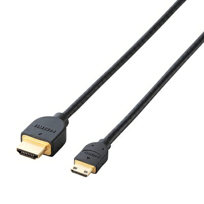 【商品名】エレコム mini HDMI ケーブル 2m 4K × 2K対応 ブラック DH-HD14EM20BK（中古品）中古品の特性上、外箱,取り扱い説明書等は基本的には付属いたしません。商品として問題があるものではございません、動作確認...