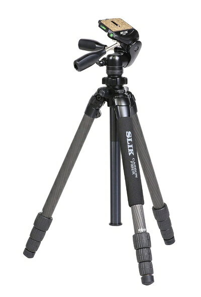 【商品名】SLIK カーボン三脚 ライトカーボン E94 4段 ナットロック式 3ウェイ雲台 109533（中古品）中古品の特性上、外箱,取り扱い説明書等は基本的には付属いたしません。商品として問題があるものではございません、動作確認済みと...