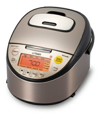 【商品名】【海外向け】 TIGER IH炊飯器 W銅5層遠赤特厚釜 [JKT-W10W]　1.0L(5.5CUP)　220V仕様（中古品）中古品の特性上、外箱,取り扱い説明書等は基本的には付属いたしません。商品として問題があるものではござい...