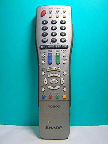 【商品名】シャープ テレビリモコン GA434WJSA（中古品）中古品の特性上、外箱,取り扱い説明書等は基本的には付属いたしません。商品として問題があるものではございません、動作確認済みとなります。商品名に【付属、特典、○○付き、ダウンロー...