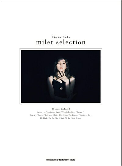 【商品名】ピアノ・ソロ milet selection（中古品）中古本の特性上【ヤケ、破れ、折れ、メモ書き、匂い】等がある場合がございます。また、商品名に【付属、特典、○○付き、ダウンロードコード】等の記載があっても中古品の場合は基本的にこ...