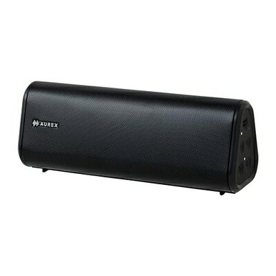 【商品名】AUREX ワイヤレススピーカー AX-FX10 Bluetooth対応 クリアボイス機能 防水 防塵対応 Web会議 PC用スピーカー ブラック（中古品）中古品の特性上、外箱,取り扱い説明書等は基本的には付属いたしません。商品と...
