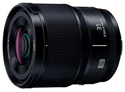 【商品名】パナソニック(Panasonic) Panasonic LUMIX Sシリーズ カメラレンズ 35mm F1.8 Lマウント 交換可能レンズ ミラーレスフルフレームデジタルカメラ用 S-S35 ブラック（中古品）中古品の特性上、外...