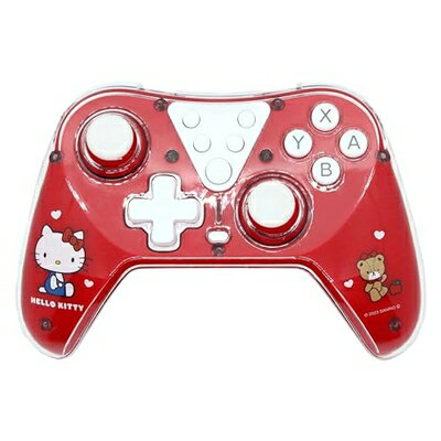 【商品名】アローン(Allone) ゲーム用ワイヤレスコントローラー #Unipo サンリオキャラクターズ ハローキティ 15.5×6×10.5cm Switch/Switch Lite/有機EL対応 レッド 有線・無線どちらも可 押しキャ...