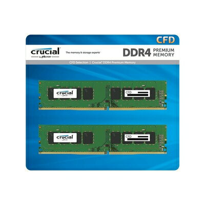 【商品名】CFD販売 Crucial by Micron デスクトップPC用メモリ DDR4-3200 (PC4-25600) 16GBx2枚 288pin DIMM 無期限 相性 W4U3200CM-16G（中古品）中古品の特性上、外箱,...