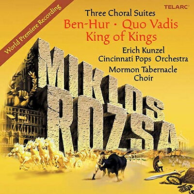 【商品名】Three Choral Suites: Ben-Hur Quo Vadis King of（中古品）中古品の特性上【破れ、パッケージの欠け,割れ、レンタル落ち、メモ書き】等がある場合がございます。使用する上で問題があるものではご...