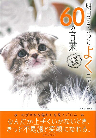 【最短発送日時につきまして】商品のお届け日を「指定なし」としていただきますと最短で発送されます。最短でのお届けをご希望の場合には、お届け日を「指定なし」としてご注文いただきますようお願いいたします。【商品名】明日がちょっとよくニャる60の言...