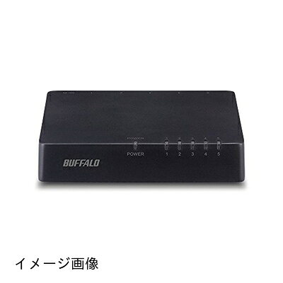 【商品名】BUFFALO バッファロー 10/100Mbps対応 プラスチック筺体 AC電源 5ポート ブラック スイッチングハブ LSW4-TX-5EPL/BKD（未使用品）未使用品となります。とても綺麗な状態となっております。商品名に【...