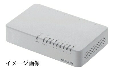【商品名】エレコム スイッチングハブ 8ポート 10/100Mbps マグネット付き AC電源 EHC-F08PA-JW（未使用品）未使用品となります。とても綺麗な状態となっております。商品名に【付属、特典、○○付き、ダウンロードコード】等...