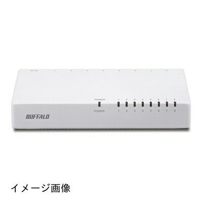 【商品名】バッファロー BUFFALO 10/100Mbps対応 プラスチック筺体 AC電源 8ポート ホワイト スイッチングハブ LSW4-TX-8EP/WHD（未使用品）未使用品となります。とても綺麗な状態となっております。商品名に【付...