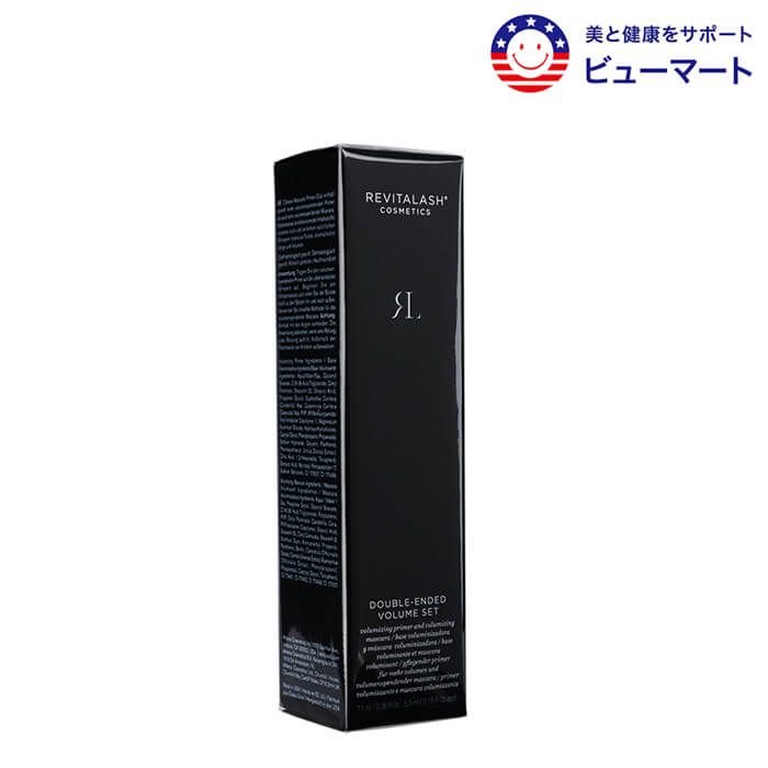 (Revitalash)ダブルエンドボリュームセット11ml 黒のマスカラとプライマーが一体になったダブルエンドタイプです。 まつ毛を美しくコーティングし、ボリューム感のある印象的な目元へ。 パンテノールやビオチンなどのコンディショニング成...