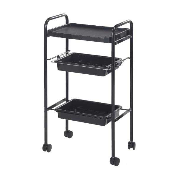 取っ手付きで軽量だから扱いやすくて移動もラクラク。 天板にはコンパクトタオルウォーマーも乗せられる。 引き出しパットは前後どちらでも引き出せ、ストッパー付で取り外しも可能。 使いやすく、お手入れカンタン。 ●仕様：天板1段、引き出し式パット...