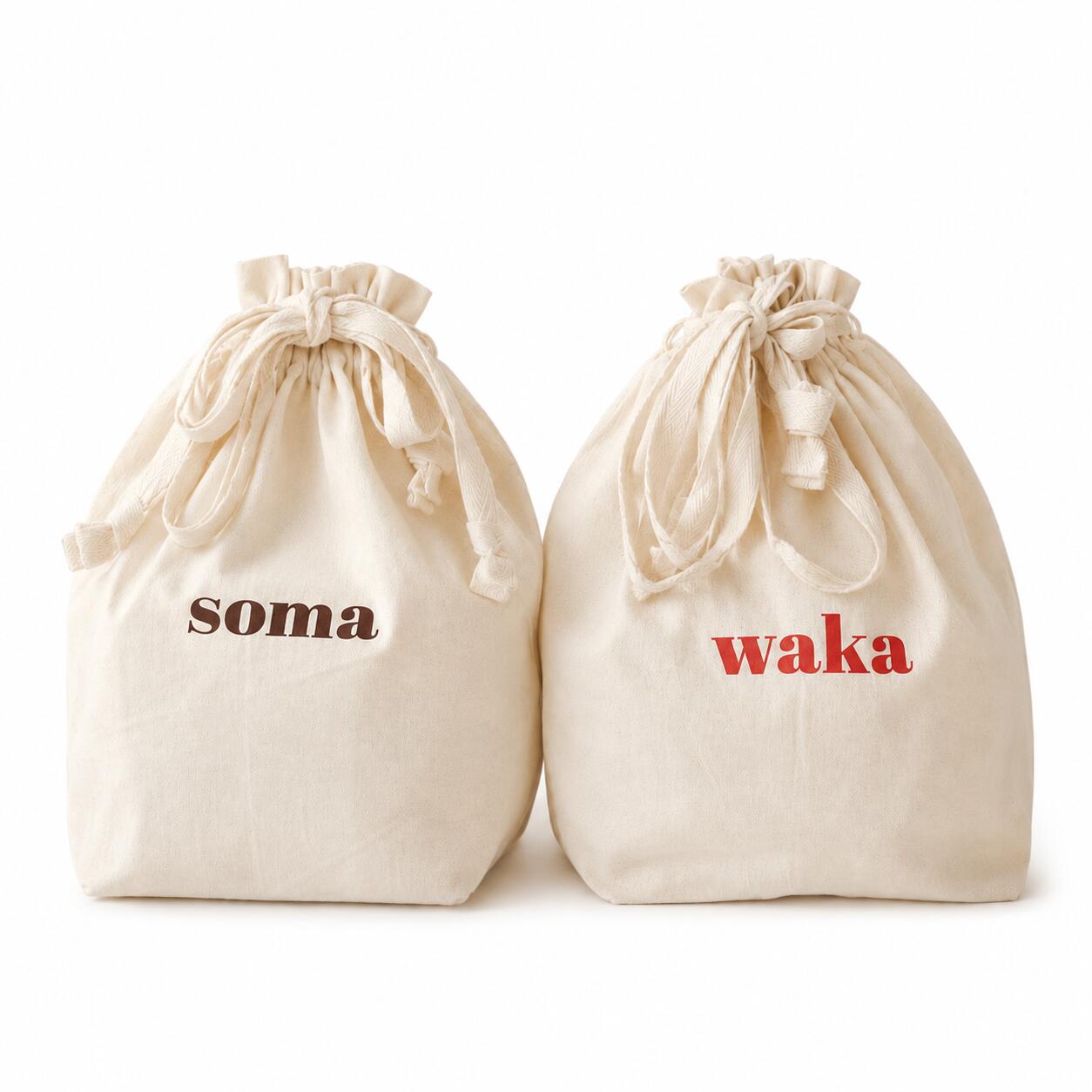 ■サイズ：本体／約320×300×150（mm） ■容量：約7L ■素材：コットン ■モニターの発色具合によって実際のものと色が異なる場合があります。 ※こちらのデザインはお名前のみとなっております。生年月日などは入りません。 赤文字／紺文...