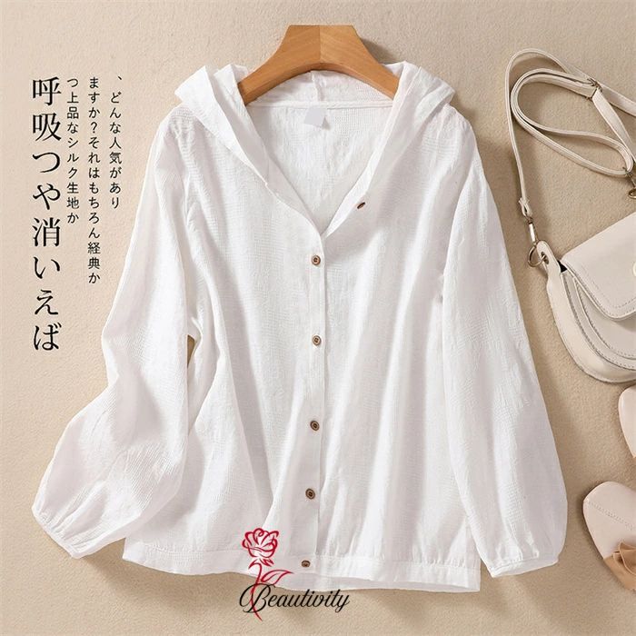 商品名 パーカー　xd-gh-276 素材 ポリエステル コットン リネン カラー ホワイト　ピンク　ネイビー（写真参考） ※モニターの発色の具合により実際の商品と色が異なる場合がございます。 サイズ(cm) M : 着丈60　バスト106...