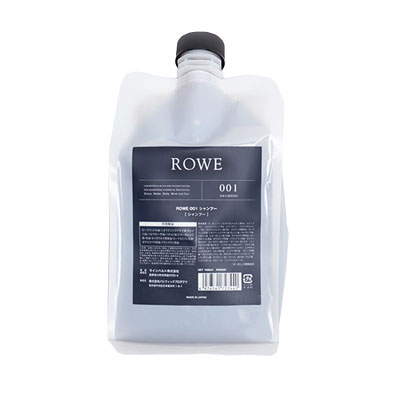 商品名ROWE 001 ロウ シャンプー 1000ml レフィル内容量1000ml商品説明しっとりうるおい、まとまりやすい髪へ（アミノ酸系弱酸性シャンプー）。10種類の天然精油の香り「deep　breath」。優しく温かなオリエンタルな香り...