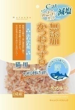 商品説明・仕様 近海でとれたかつおを新鮮なまま加工した鰹節です。 猫ちゃんの事を考えた無添加・減塩使用です。 小さなふわふわ形状 内容量：20g 原材料：かつお 製造国：日本 発売元：株式会社ペッツルート 広告文責（有）テクノウエア TEL...