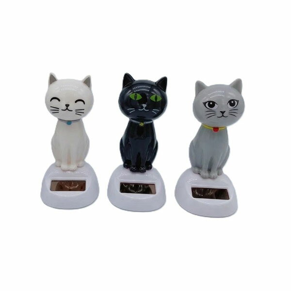 ◇商品　Info 素材：ソーラー 駆動 ・プラスチック サイズ：5cm　高さ10cm　 備考：太陽光にて駆動 頭と尻尾が左右に揺れます 車のダッシュボードにもいかがでしょうか ※海外生産品の為、塗装等が若干変更になる場合がございます ご了承...
