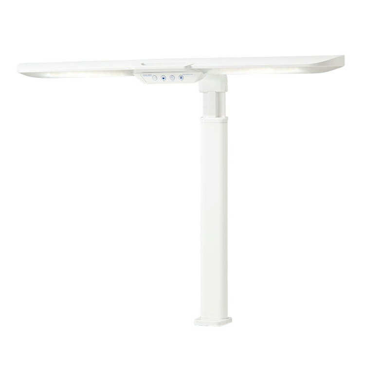 ■商品サイズ幅73.5×奥行30×高さ59.5cm（クランプ支柱取付時）■素材光源：LED（昼白色）・（電球色）灯体：ABS樹脂支柱：アルミダイキャスト・樹脂■重量2.4kg■生産国中国■特徴・JIS：AA形・押しボタンモードスイッチ・調色...