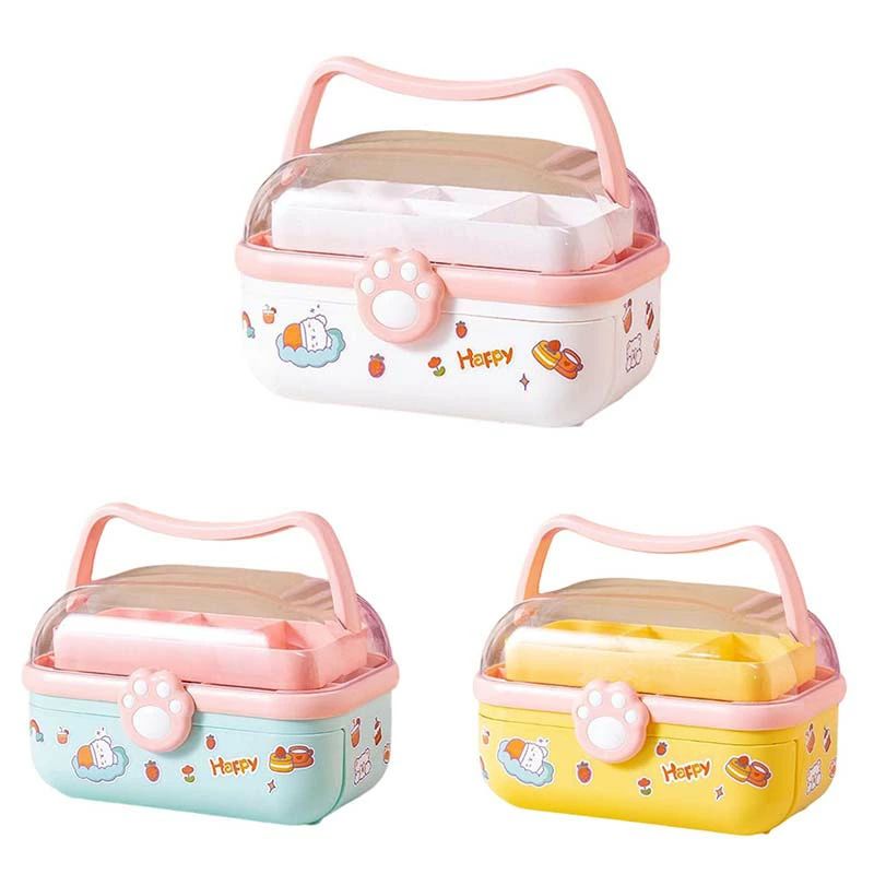 材質：PP カラー：ホワイト、イエロー、グリーン サイズ：25.5cm*17.5cm*22cm 商品内容：収納ボックスのみです。髪どめなどは付属しておりません。ご了承くださいますよう申し上げます。 アクセサリー、髪飾り収納ボックスです。幼児...