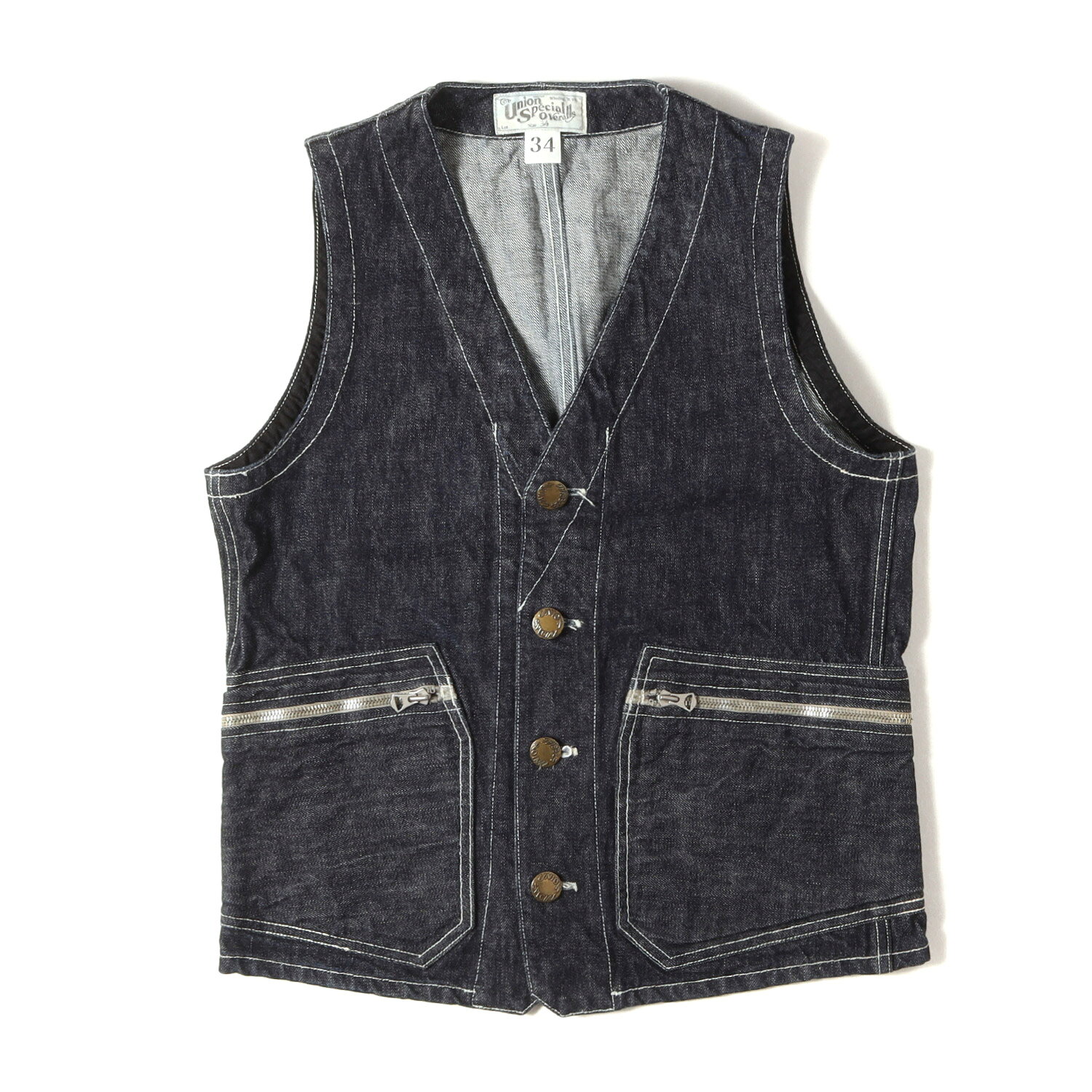 アイテム紹介 ブランド名 FREEWHEELERS(フリーホイーラーズ) 正式タイトル UNION SPECIAL OVERALLS 1930～1940s STYLE WORK CLOTHING ”Riley” VEST 素材 コットン10...