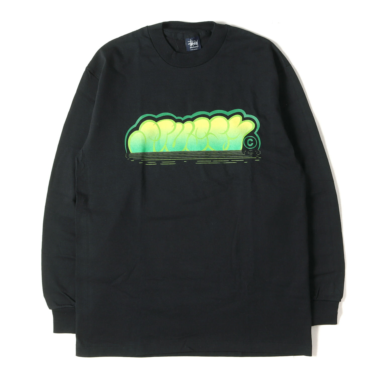 アイテム紹介 ブランド名 STUSSY(ステューシー) リリース時期 2000年頃 素材 コットン100% 生産国 USA製 商品説明 こちらは希少なタグ付きのデッドストック品になります。 カラー ブラック サイズ M 着丈約70cm(背中...