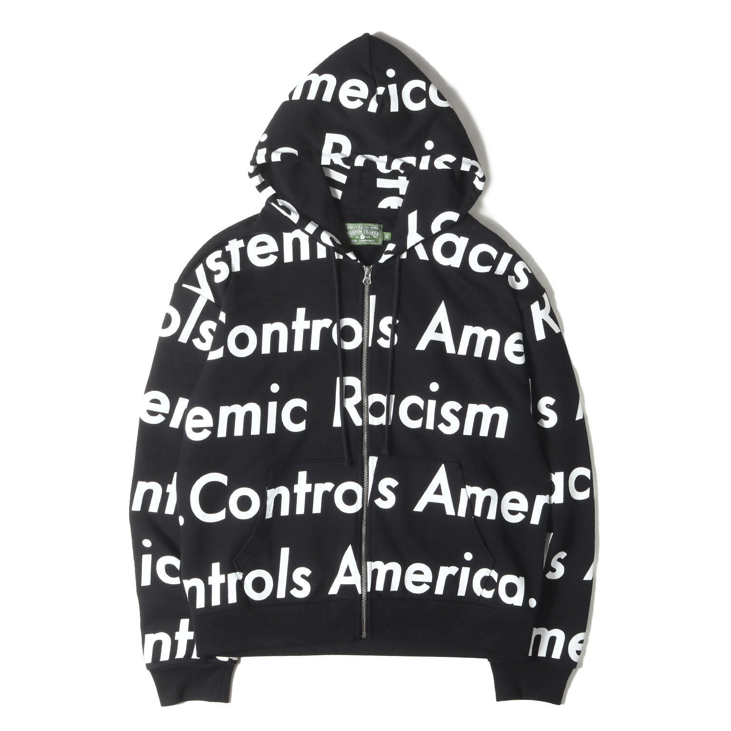 アイテム紹介 ブランド名 DENIM TEARS(デニムティアーズ) リリース時期 2024年春夏 正式タイトル Systemic Racism Controls America Zip Up Hoodie 素材 コットン100% 商品説明...