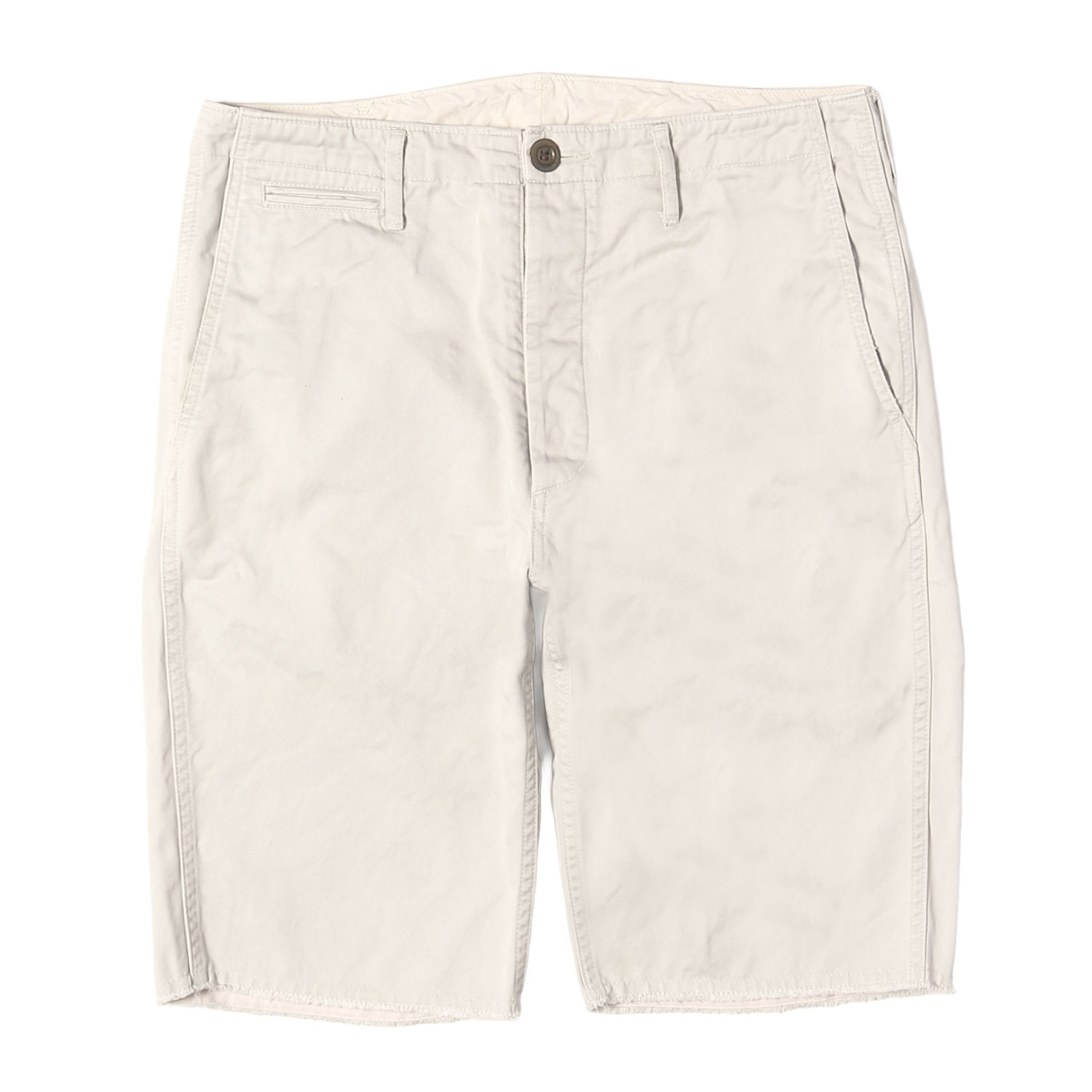 アイテム紹介 ブランド名 visvim(ビズビム) リリース時期 2012年春夏 正式タイトル CHINO SHORT CUT OFFS 品番 0112105008013 素材 コットン100% 生産国 日本製 商品説明 高密度チノクロスを...