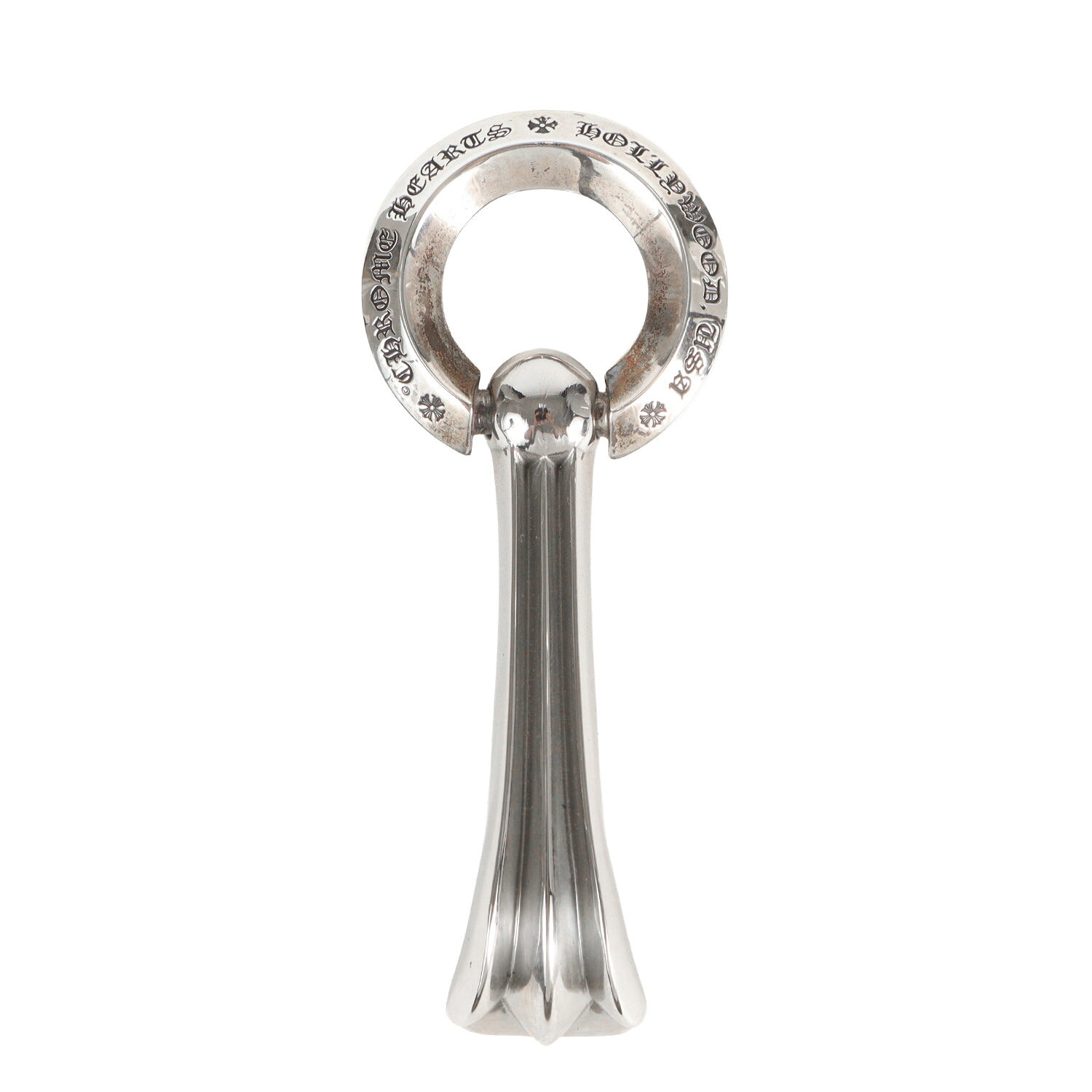 アイテム紹介 ブランド名 CHROME HEARTS(クロムハーツ) 素材 シルバー925 商品説明 クロステイルデザインの重量感のあるボトルオープナーになります。 カラー シルバー サイズ FREE 全長約3.2cm×縦約8.2cm 状態...