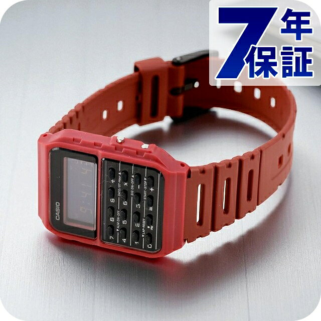 7年保証キャンペーン カシオ チープカシオ CASIO クラシック クォーツ 電池式 クォーツ 電池式 ユニセックス 腕時計 CA-53WF-4BDF CLASSIC デジタル ブラック レッド ◆文字板に電卓機能を搭載したデジタルウオッチ...