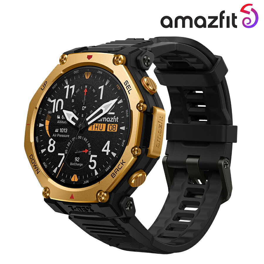 正規品 アマズフィット チタン Bluetooth メンズ レディース スマートウォッチ SP170078-C238 Amazfit T-Rex 3 Pro デジタル ブラック 黒 ◆T-Rex3Proは、独自の道を切り開く人々のために設計...