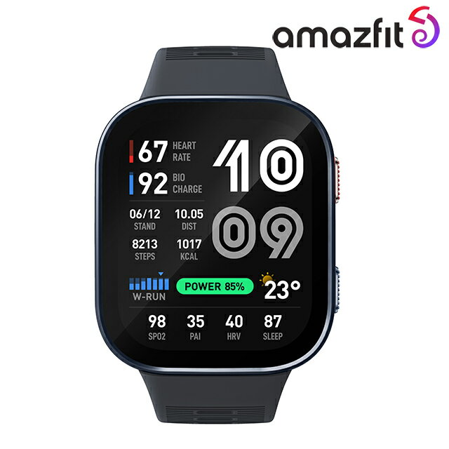 正規品 アマズフィット ビップ マックス ダークブルー Bluetooth スマートウォッチ SP170085-C116 Amazfit Bip Max デジタル ブラック ネイビー 黒 ◆スマートウォッチに「もっと見やすく、もっと長く使え...