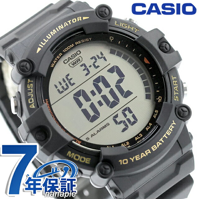 7年保証キャンペーン カシオ チープカシオ CASIO STANDARD スタンダード 海外モデル クォーツ 電池式 メンズ 腕時計 AE-1500WHX-1AVDF デジタル グレー ブラック ◆毎日を支える高実用デジタル。ワイドで視認性...
