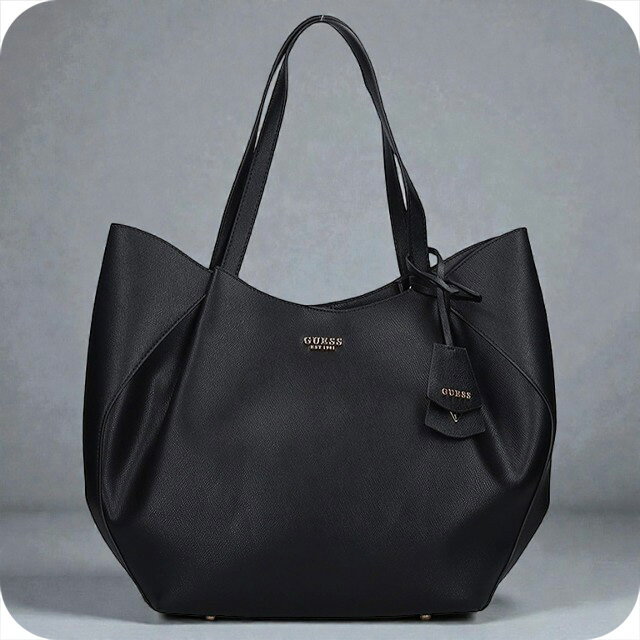 ゲス トートバッグ レディース ブランド AMORETTE 2 In 1 Tote バッグ BG789824 GUESS BLACK ◆GUESS（ゲス）は1981年、マルシアーノ兄弟によってアメリカで誕生したファッションブランドです。ヨー...