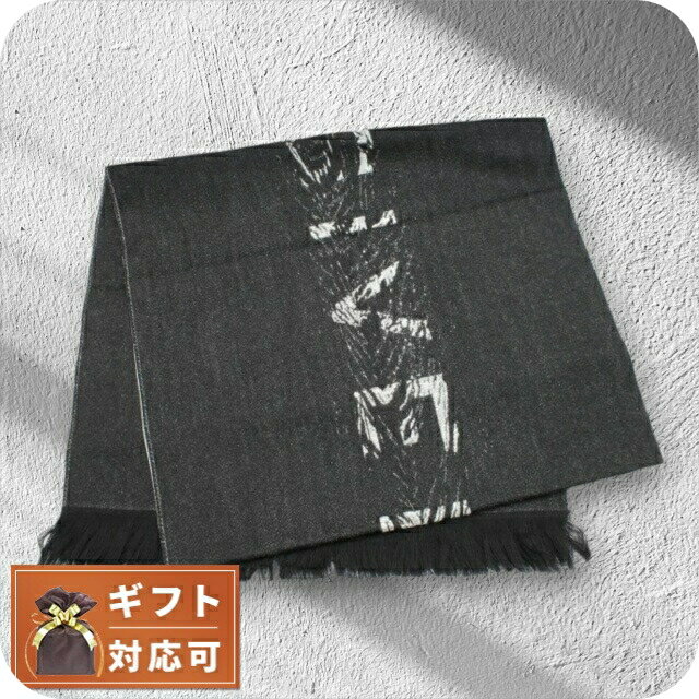 ジバンシィ GIVENCHY マフラー GV4518-J4432-1 メンズ ロゴ ウール混 ブラック◆1952年、ユベール・ド・ジバンシィが設立したフランスのハイブランド。オードリー・ヘップバーンなどが着用し彼女を通じて世界的な流行の最先...