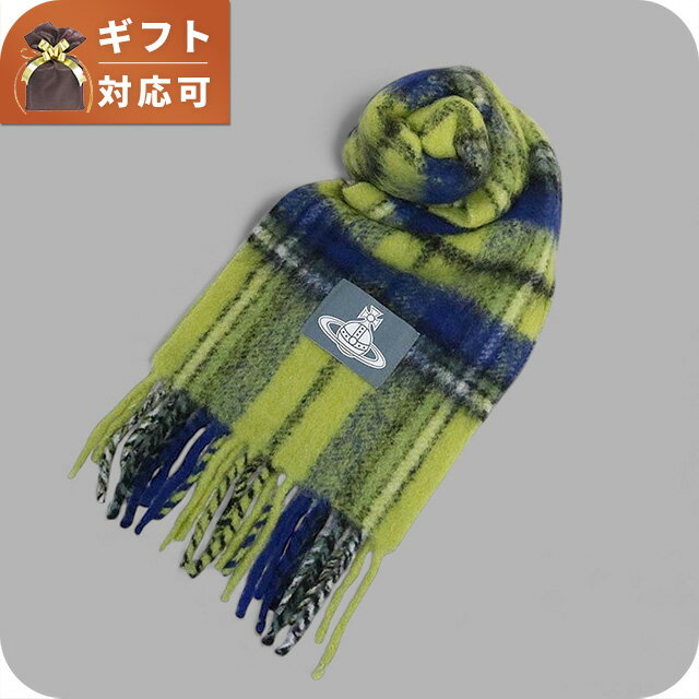 ヴィヴィアンウエストウッド VIVIENNE WESTWOOD CHUNKY TARTAN マフラー 8103014F-W01BM-E401 ユニセックス ブランド ◆鮮やかなタータンチェックと、温かみのあるチャンキーニットの風合いが冬のス...