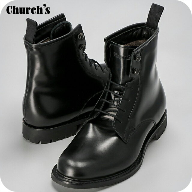 チャーチ ブーツ メンズ シューズ レザー WICK FUR F0AAB Church's ブラック ◆Church's（チャーチ）は1873年、イギリス・ノーサンプトンで創業した老舗シューズブランドです。英国伝統のグッドイヤーウェルト製法...