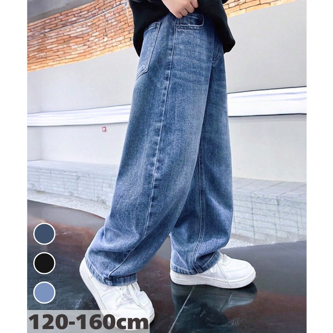 元気に動き回る男の子にも安心、丈夫で動きやすいデニムパンツ。 ウエストゴムだから着脱もラクで、毎日の通学やお出かけにぴったり。 発表会やダンスにも映えるデザインで、季節を問わずおしゃれに活躍します。 【普段使いの相棒にピッタリ】丈夫で動きや...