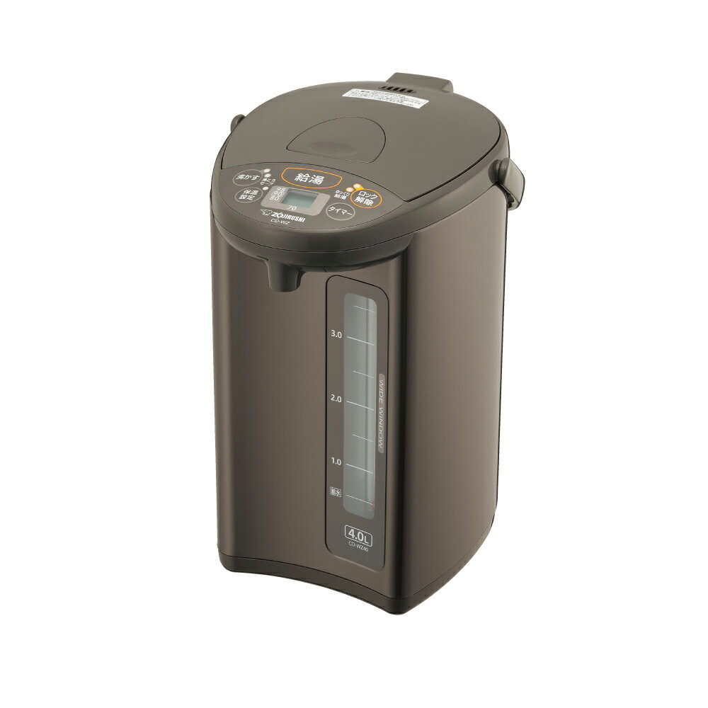 象印 マイコン沸とう電動ポット　2.2L　メタリックブラウン CD-WZ22-TM ZOJIRUSHI 象印　マイコン沸とう電動ポット ◆湯沸かし時間、消費電力量、蒸気を抑える「沸とうセーブ」(選択式)90℃・80℃・70℃保温設定時に選択...