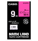 ●XR−9FPK　ラベル幅9mm（黒文字：蛍光ピンクラベル）　長さ：5．5m　カラーやデザインを楽しめるテープ3.5mm 6mm 9mm 12mm 18mm 24mm 36mm 46mm